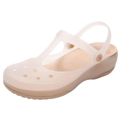 夏季坡跟洞洞鞋女防滑护士凉拖鞋