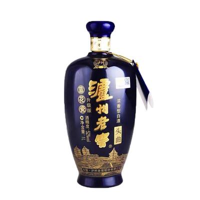 【正品保真】泸州蓝花瓷头曲52度浓香型白酒纯粮食酒水1L*2瓶特价