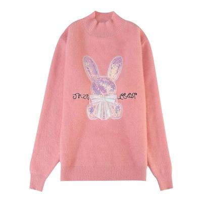 加厚保暖黄金貂绒针织毛衣