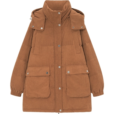 JuicyCouture橘滋中长款羽绒服