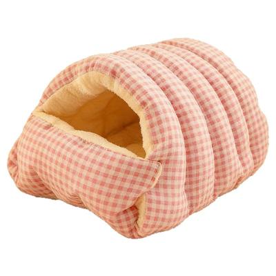 猫窝可拆洗冬季猫咪保暖半封闭狗窝四季通用加绒加厚幼猫咪屋垫子