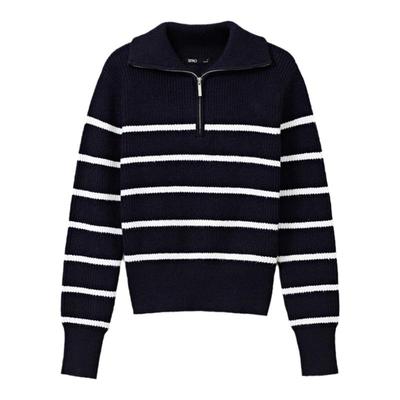 SPAO冬新品女士针织条纹毛衣