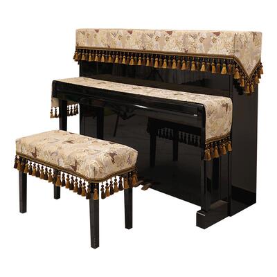 网红新款钢琴罩防尘盖布轻奢