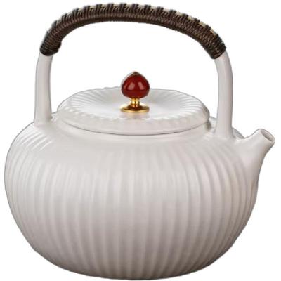 莺歌烧陶壶手工白泥陶瓷壶电陶炉烧水壶泡茶壶茶具煮茶壶家用茶炉