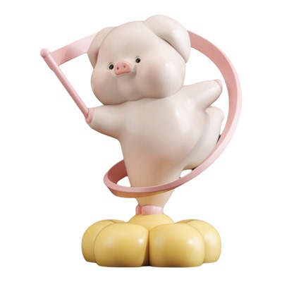 会跳舞的小猪治愈解压摆件！！