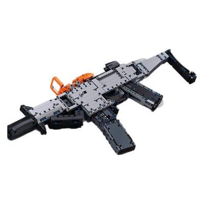 小鲁班积木枪玩具枪SMG-455冲锋枪男孩玩具儿童节礼物生日礼物