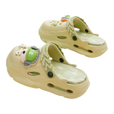 厚底洞洞鞋女新款夏季外穿凉拖增高防滑软底拖鞋女士包头沙滩凉鞋