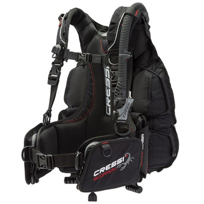 Cressi Scorpion高升力后置气囊水肺控制器BCD潜水浮力调节器