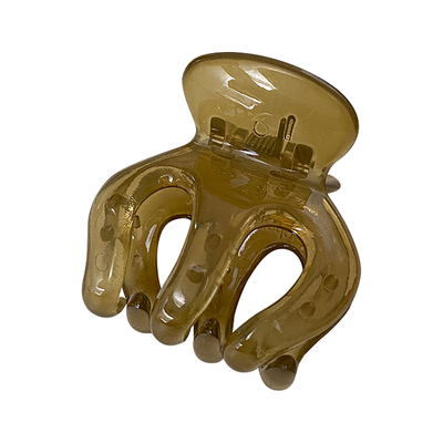 韩国橄榄绿抓夹马尾固定神器发抓