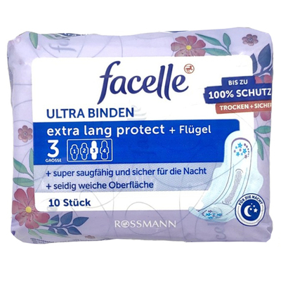 德国facelle棉柔超薄夜用姨妈巾