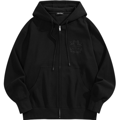 【商场同款】太平鸟男装卫衣秋季时尚宽松连帽外套 B1CRF3410