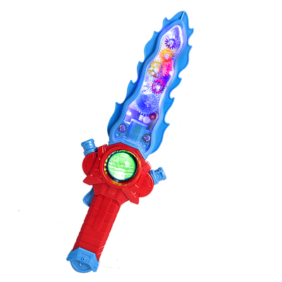 【旋转齿轮】灯光音乐玩具剑齿轮