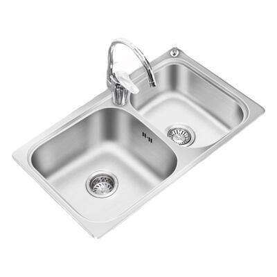 科勒304不锈钢双槽水槽