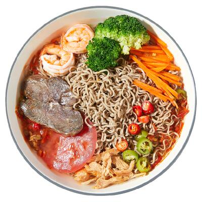 慢碳水荞麦方便面0脂低钠非油炸粗粮面方便面