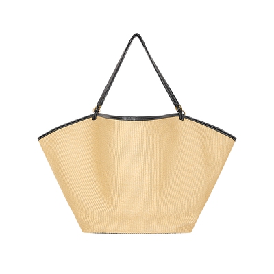 LESS时髦水桶包女大容量编织感休闲简约购物单肩包女3P4L10200