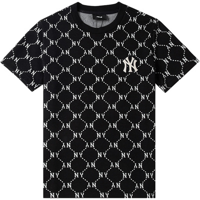 MLB官网NY满标老花短袖男2025冬季新款女士运动服宽松T恤休闲半袖