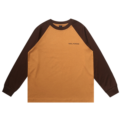 趣味卡通长袖T恤潮日式圆领插肩