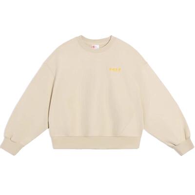 李宁卫衣女春运动时尚系列透气宽松休闲套头无帽卫衣AWDT266-B品