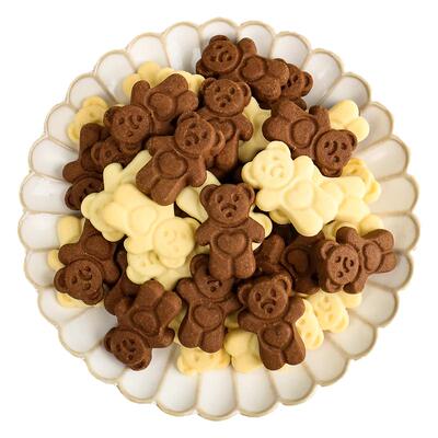 爱心小熊饼干蛋糕装饰