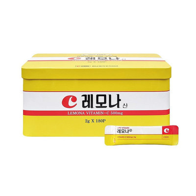 韩国直邮庆南LEMONA维生素C粉180包柠檬味VC口服补体力免疫粉