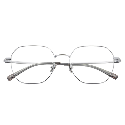 菲尔渡边超轻钛架多边形眼镜男款