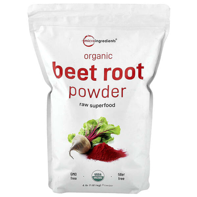 Micro Ingredients,Organic Beet Root Powder, 4 lb (1.81 kg)