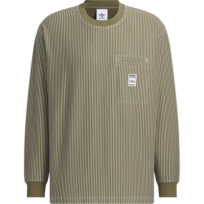 Adidas/阿迪达斯正品三叶草男士宽松圆领经典复古休闲长袖JX2620