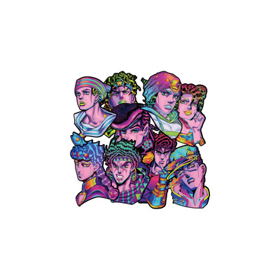 JOJO反光车贴奇妙冒险乔头像动漫