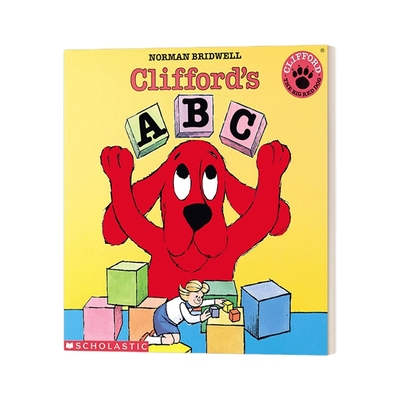 英文原版 Clifford's ABC 大红狗克里弗系列 克里弗学ABC 儿童读物 英文版 进口英语原版书籍