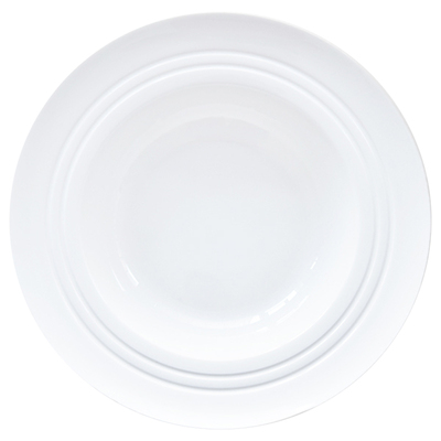 欧式纯白骨瓷意大利面沙拉盘出口