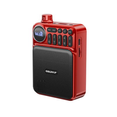 金业便携式收音扩音机老年人唱戏机小型户外晨练音乐播放器大音量