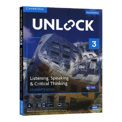 unlock教材现货原版剑桥英语教材 新版 第二版 Unlock 听说/读写 Level 5 学生用书带在线练习在线音频视频Classroom App