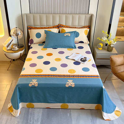 纯棉磨毛床单单件加厚单双人1.2/1.5/1.8/2m床品全棉布床单子棉布