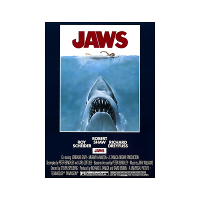 大白鲨Jaws50周年纪念海报买3送1