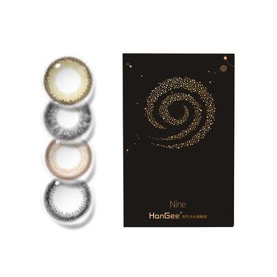 三明治美瞳】HanGee半年抛隐形近视眼镜非年抛正品官网小直径自然