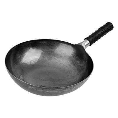 章丘手工黑锅无涂层不粘锅锅气足