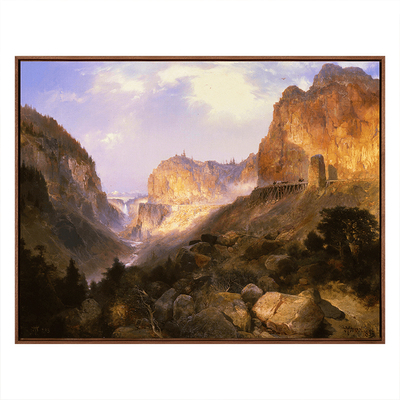 美国哈德逊河风景系列客厅装饰画