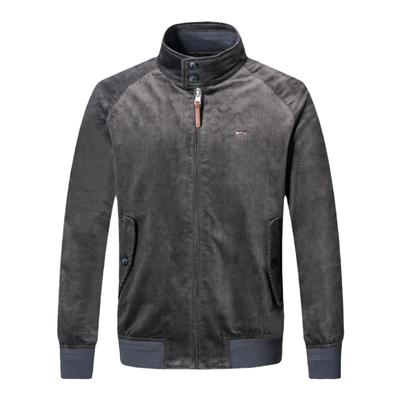 七匹狼灯芯绒商务立领茄克