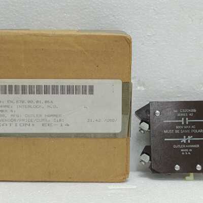 CUTLER HAMMER C320KB8 Series A2 Blocco Contatti Ausiliario N