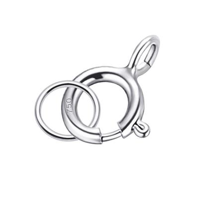 diy18k金配件连接弹簧项链扣