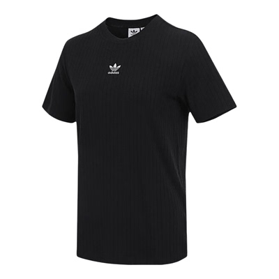 Adidas/阿迪达斯官方正品夏季三叶草女士圆领套头透气短袖JD1495