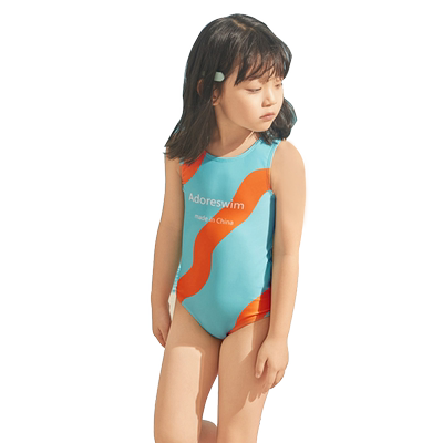 爱多尔小童时尚高档连体泳衣女童
