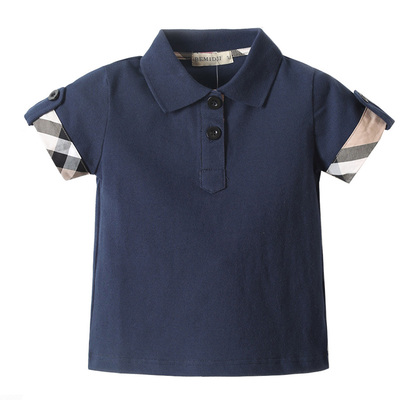 伯米吉夏装高品质女童珠涤POLO衫