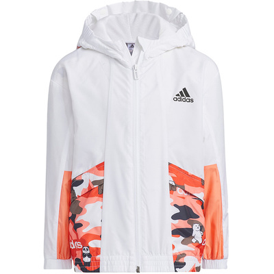 阿迪达斯小童运动薄款夹克外套