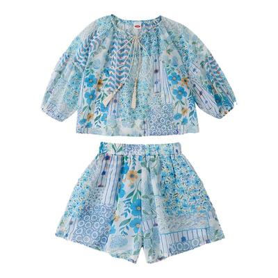 三亚亲子装一家三四口套装情侣母女泰国度假薄款衬衫沙滩海边套装