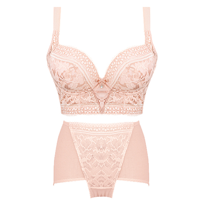 五排扣收副乳调整型塑形聚拢内衣