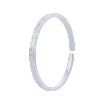 顺庆银楼新中式女足银9999手镯