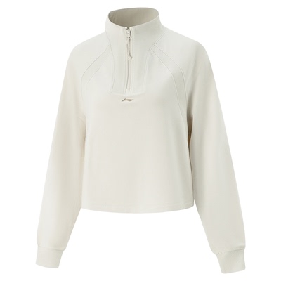 李宁2025SS套头插肩袖立领卫衣