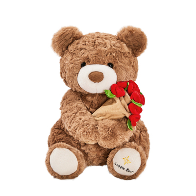 绿光派对压床娃娃玫瑰花小熊玩偶