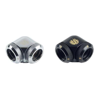 Bitspower BP 90度双头硬管快拧 14mm 双内牙